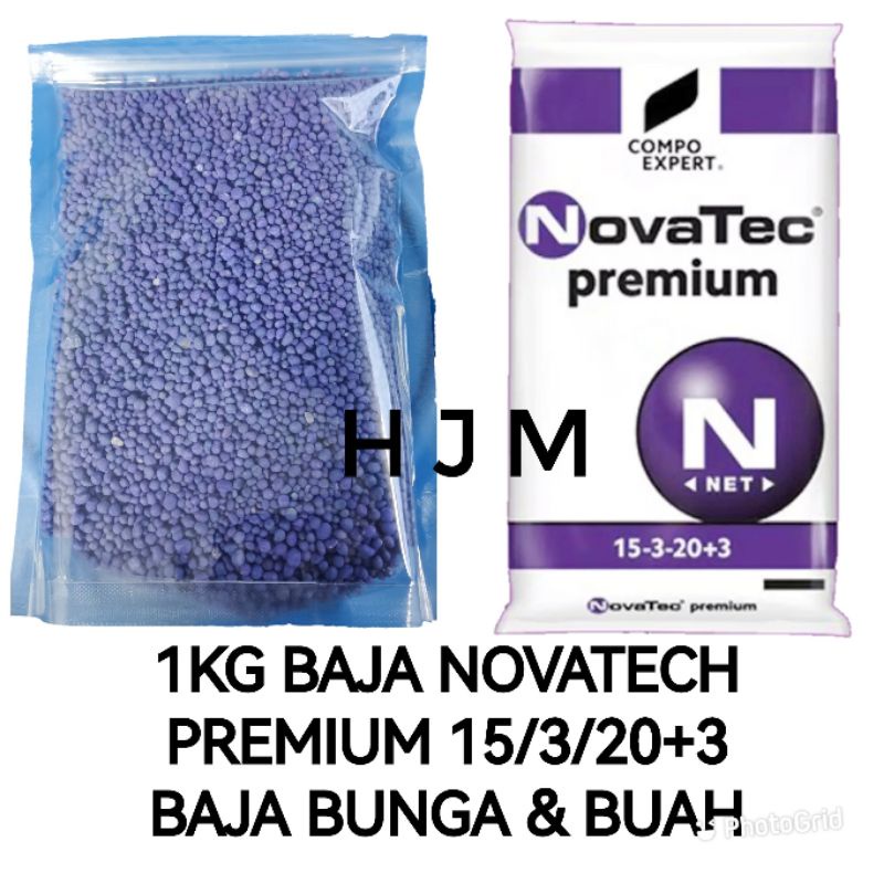 NOVATECH PREMIUM 15/ 3 / 20 + 3 (1kg)Baja Paksa Bunga / Buah Flowering ...