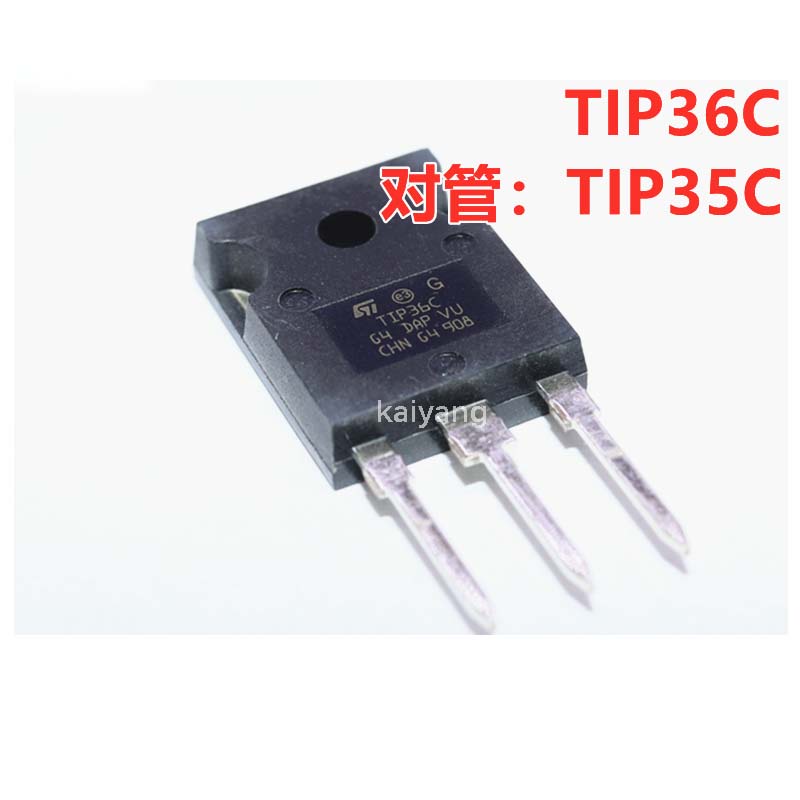 10pcs TIP35C TIP35CW TIP36C TIP36CW 25A100V NPN Darlington pair tube ...