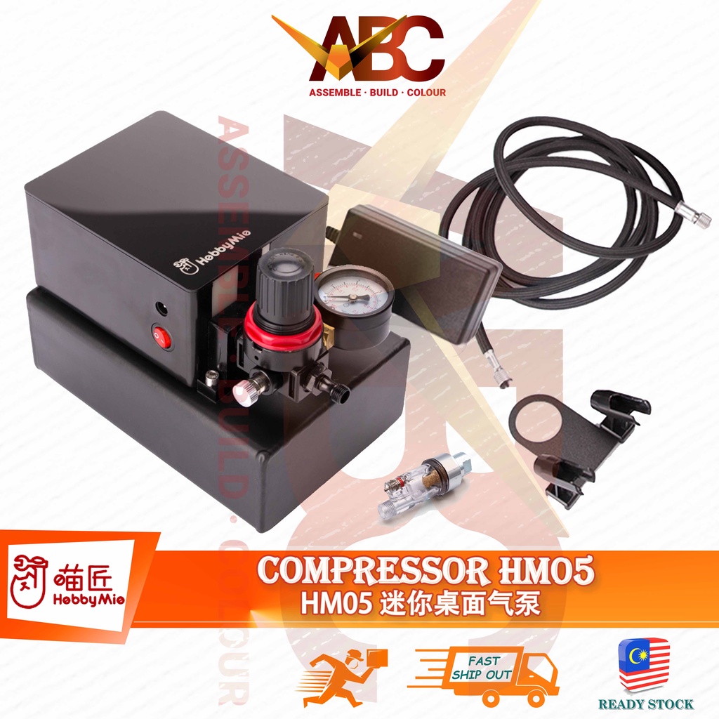[HobbyMio] HM05 Mini Airbrush Compressor - up2 38psi Air Pump Tank Tool ...