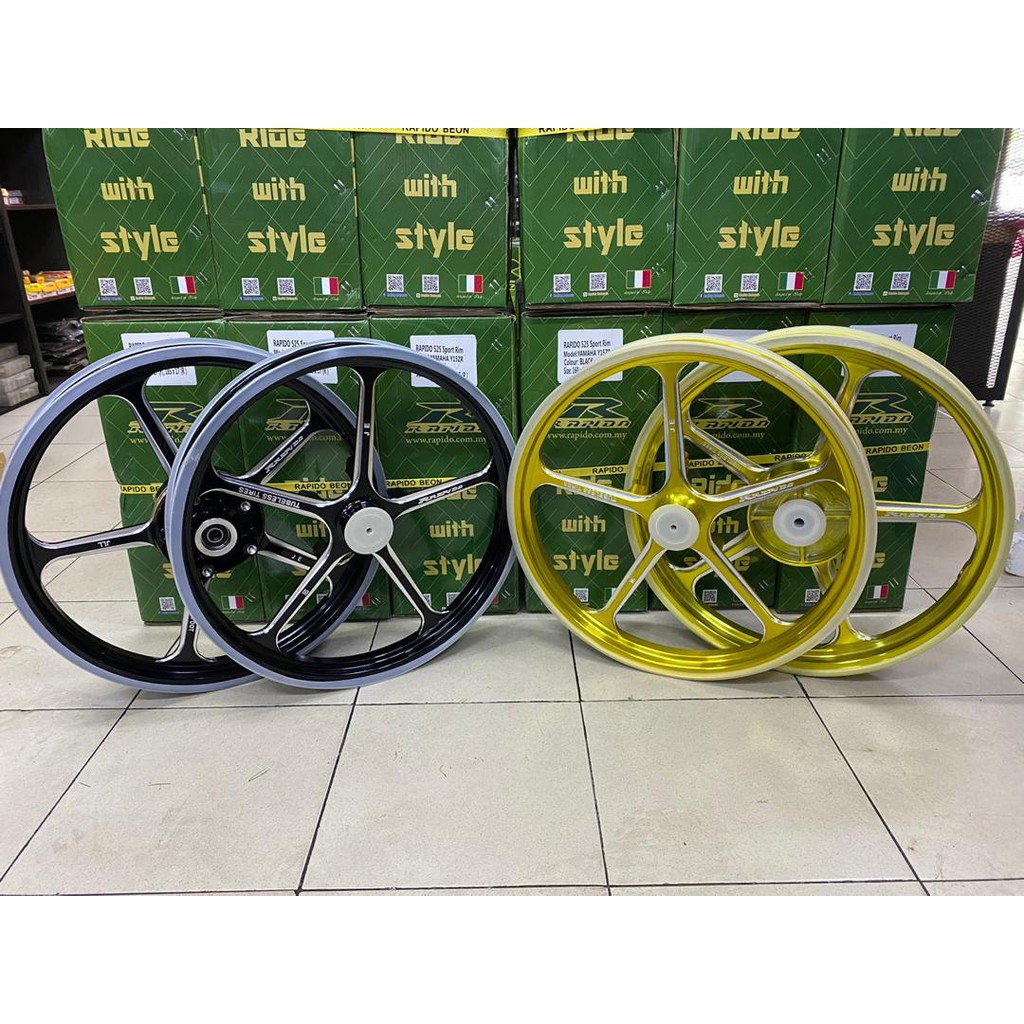 Sport Rim Original RAPIDO 525 Yamaha Y15ZR Y15 Y16 Y16ZR | Shopee Malaysia