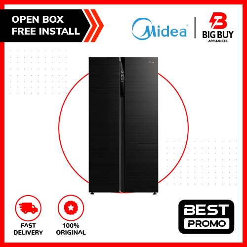 Midea 587L Side By Side Refrigerator MSS-580WEVB | Shopee Malaysia