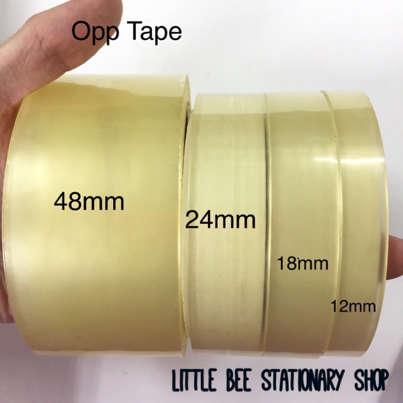 Opp Tape （12mm/18mm/24mm/48mm) | Shopee Malaysia