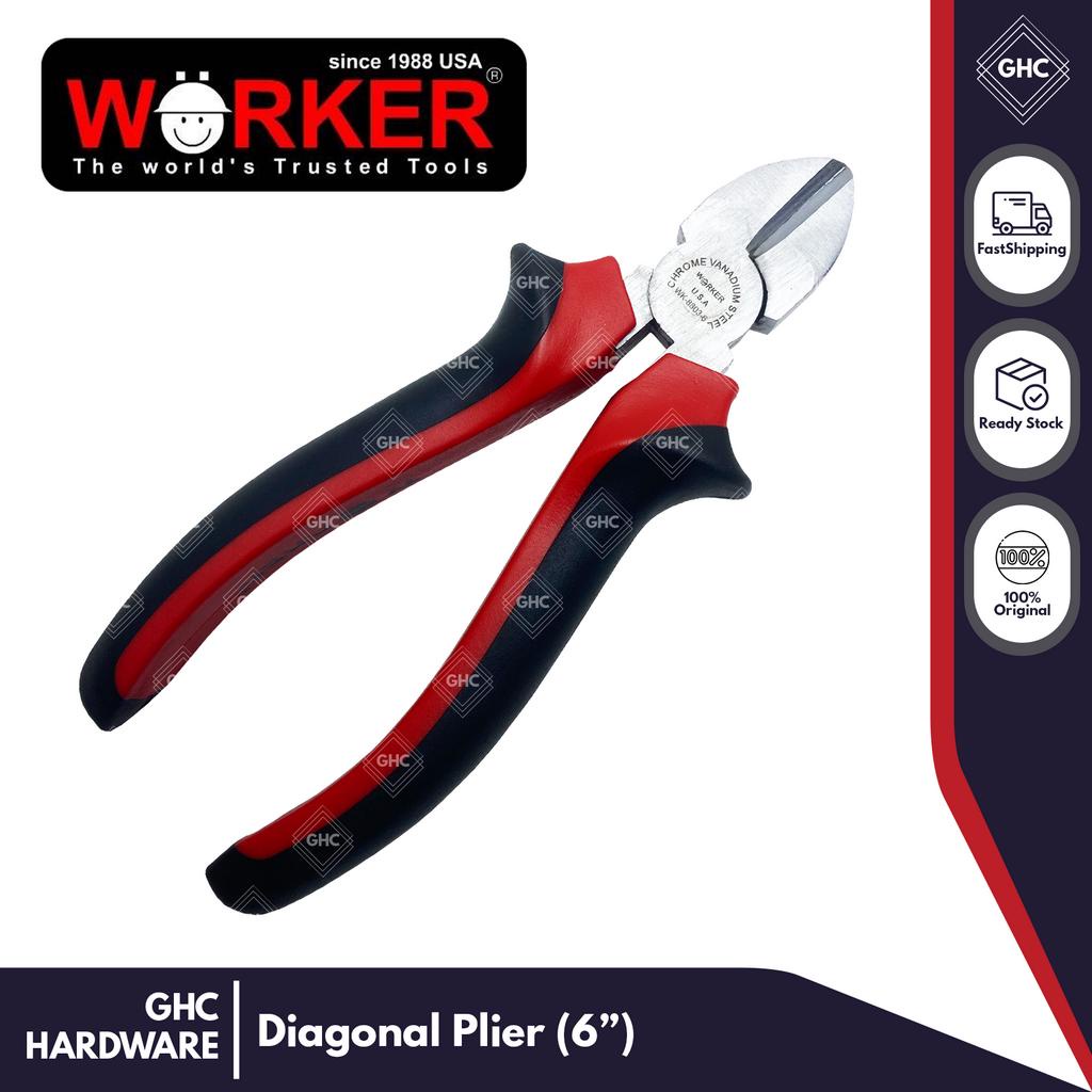 [GHC Hardware] WORKER Diagonal Plier (6") | Shopee Malaysia