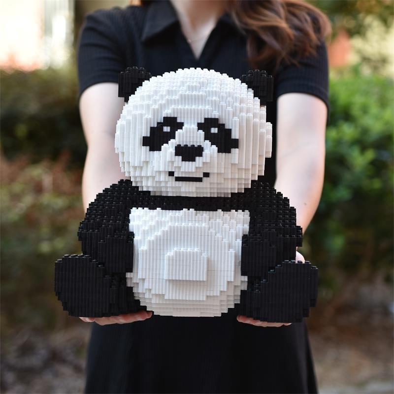 Big Cute Panda Magic Blocks Adults Kids DIY Educational Toys Small ...