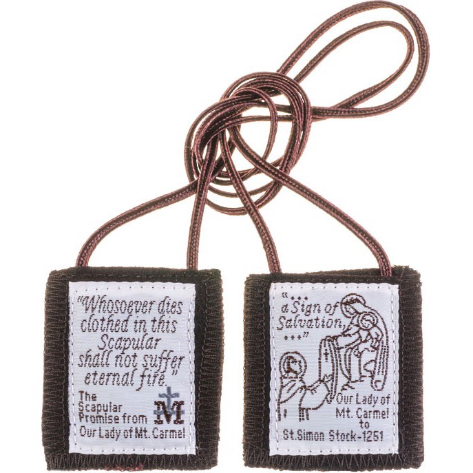Catholic scapular brown cloth | Shopee Malaysia
