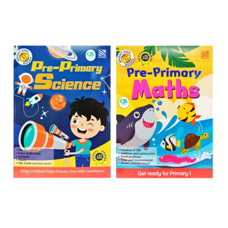 [Pelangi] Bright Kids Books Pre-Primary Science/Maths Workbooks Age 3-6 | Shopee Malaysia