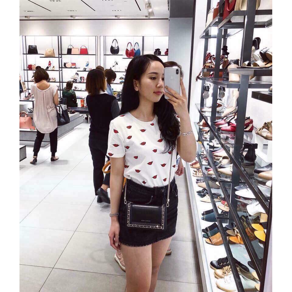 [hot Hit] Zara lip T-shirt (selfie) | Shopee Malaysia