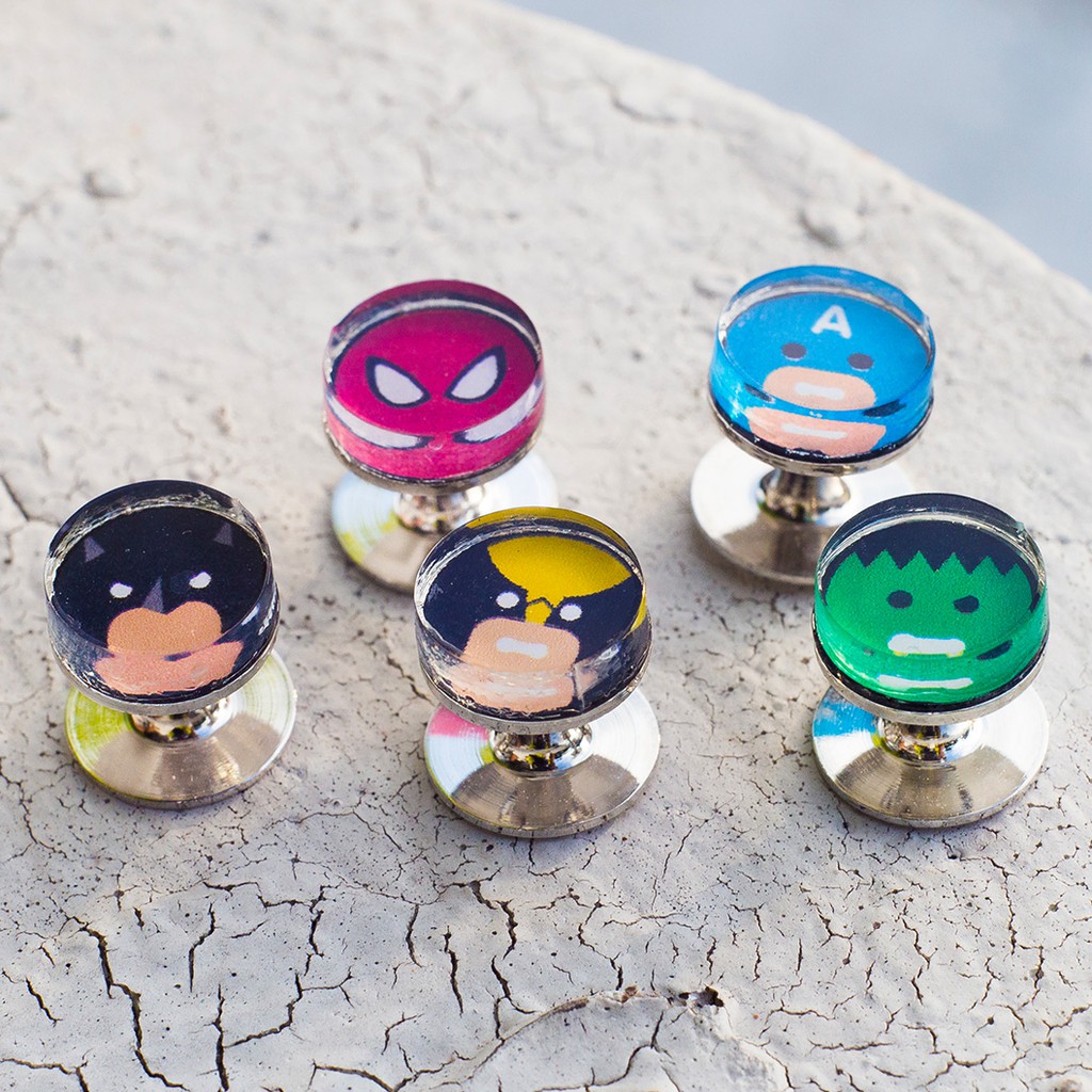 Handmade Butang Baju Melayu - Budak Ros Marvel, Sesame Street Cartoon ...