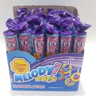 Chupa Chups Melody Pops Candy Whistle Grape Flavor 1s / Melody Pops Old ...