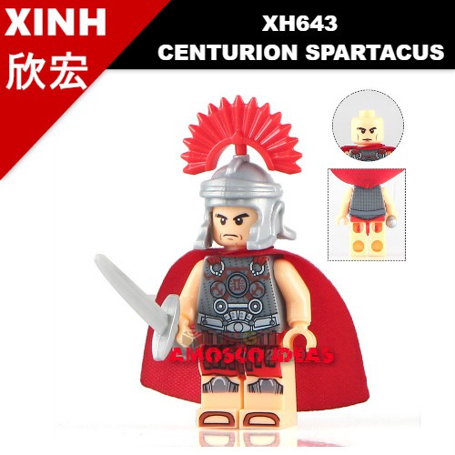 Centurion Spartacus Minifigure XH643 warriors X0164 | Shopee Malaysia