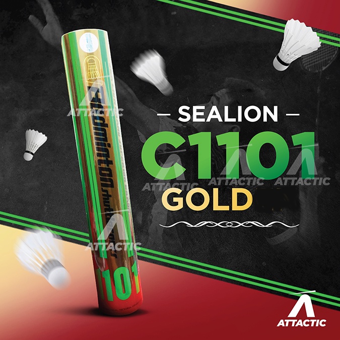 Sealion C1101 Sea Lion Gold Badminton Shuttlecock Bulu Tangkis | Shopee ...