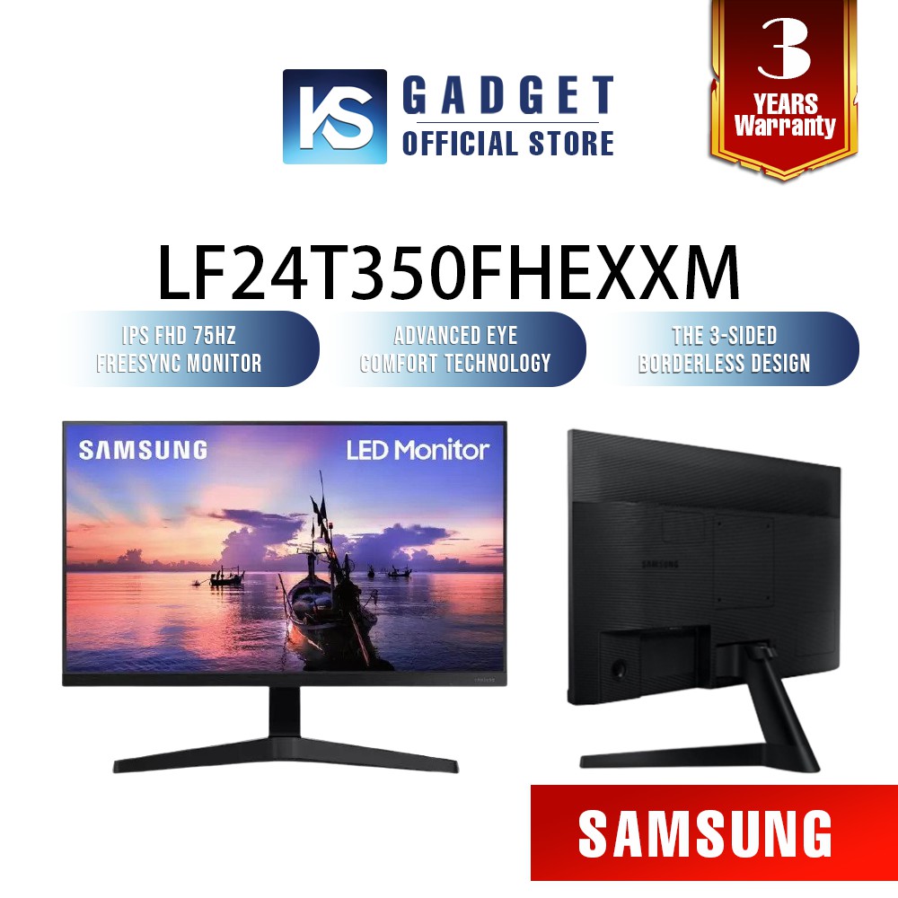 Samsung LF24T350FHEXXM 24" IPS FHD 75Hz FreeSync Monitor (VGA+HDTV ...