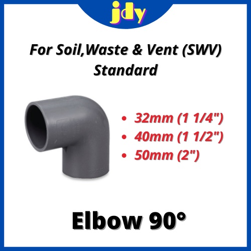 PVC Pipe Fitting Paip PVC Connector SWV (Thin/Nipis) Socket Elbow Tee ...