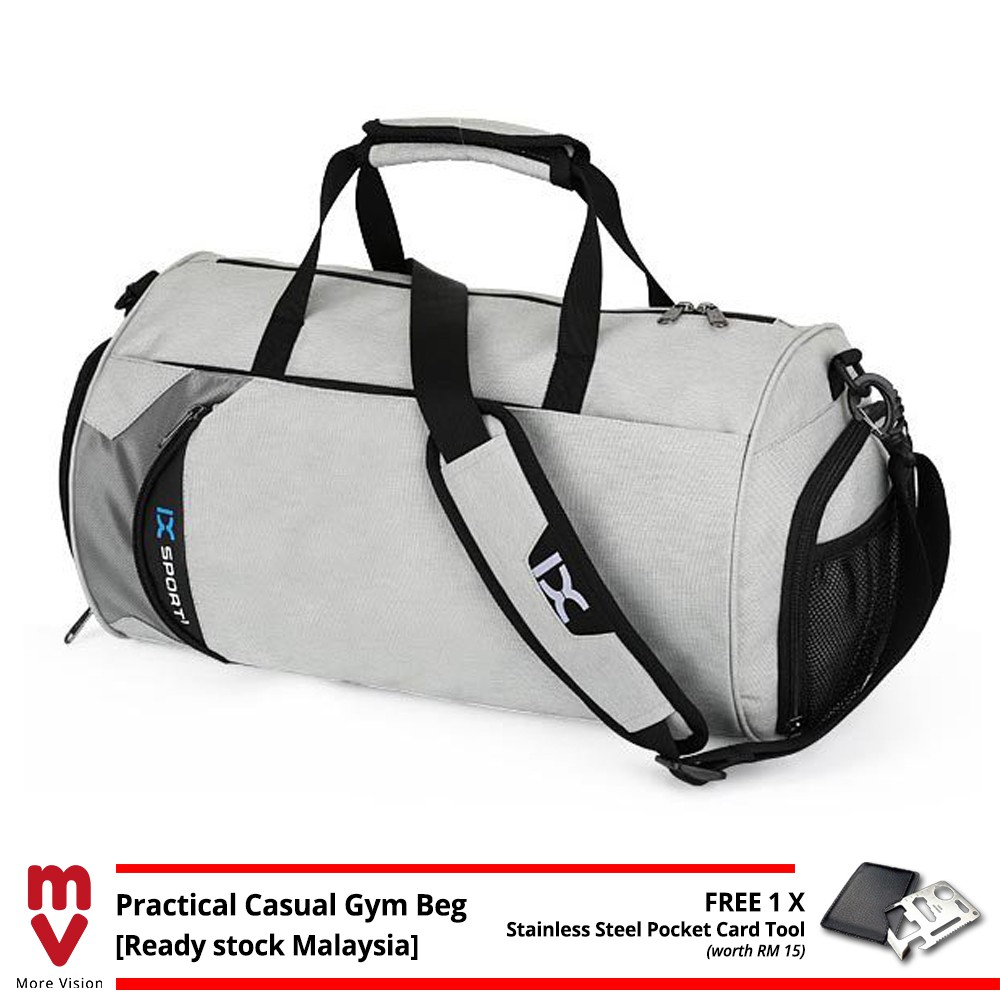 MV Bag IX Fitness Sport Bag Gym Messenger Beg with Shoes Compartment ...