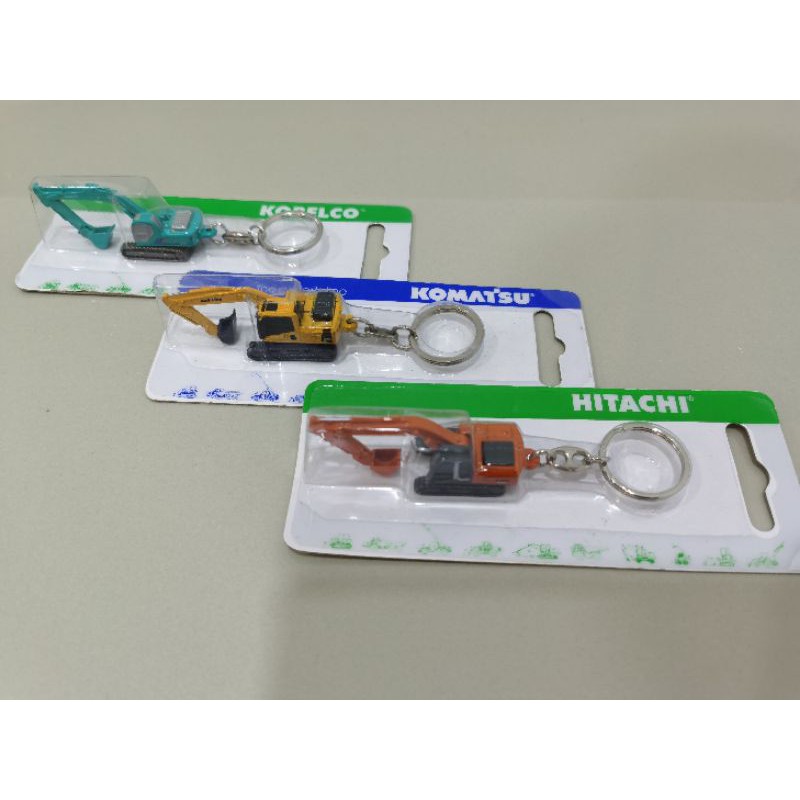 [READY STOCK] Excavator Key Ring Alloy 3D (KOMATSU/KOBELCO/HITACHI ...