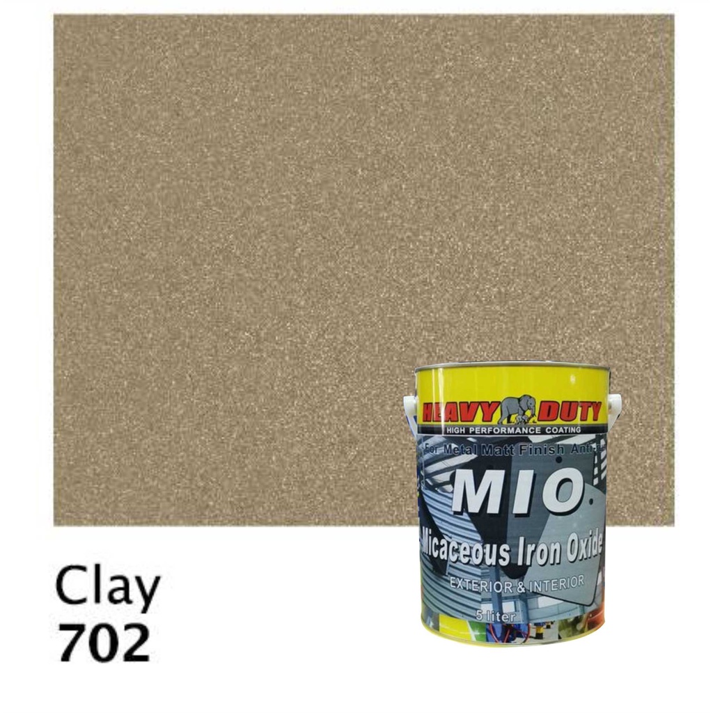 702 CLAY （1L ） Heavy Duty MIO Micaceous Iron Oxide 氧化铁漆 / CAT BESI ...