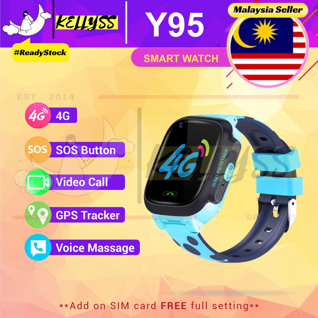 Smart Watch Kids Watch 4G Jam Budak Phone Watch Children GPS Kids Watch Digital Smart Watch Kids ...