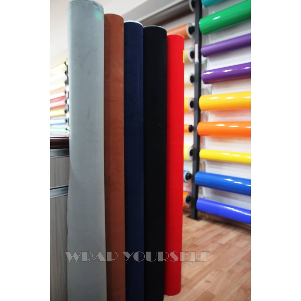 Alcantara velvet sticker car wrap film / baldu | Shopee Malaysia