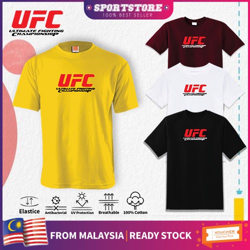 UFC5 Reebok Championship Short Sleeve T-Shirt Unisex Female&Male 100% ...