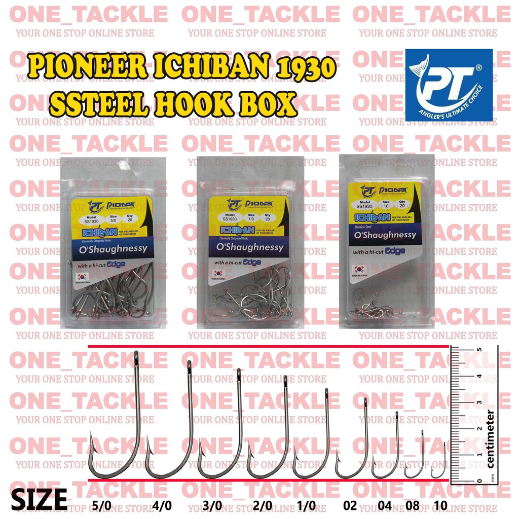 Pioneer Ichiban SS-1930 Stainless Steel Hook Box/Mata kail | Shopee ...