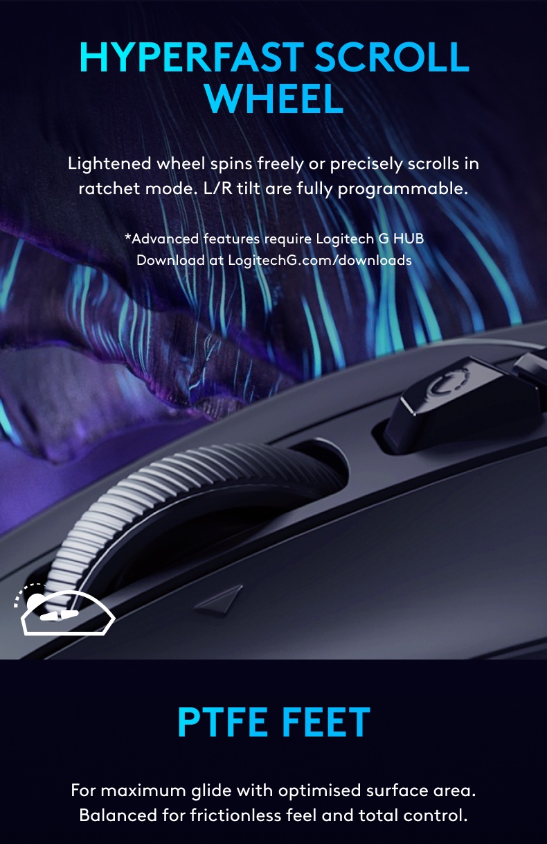 Logitech G502 X Lightspeed Wireless Gaming Mouse Optical Mouse With ...