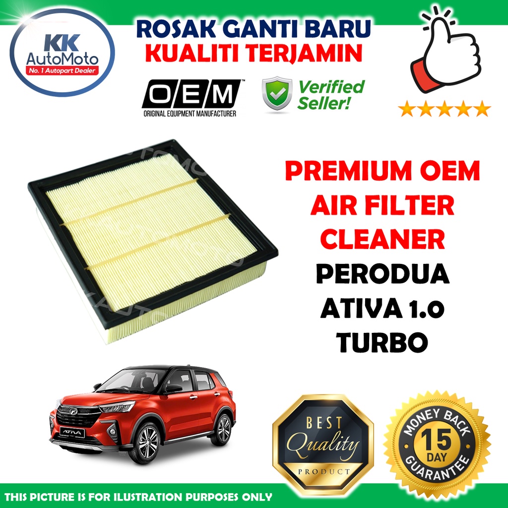 Perodua Ativa 1.0 X H AV Raize Rocky Turbo Premium OEM Air Filter ...