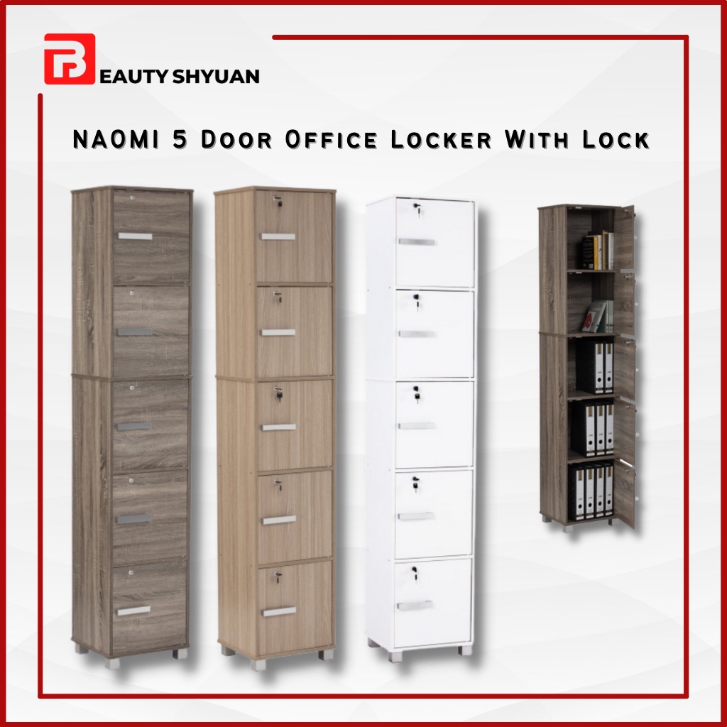 NAOMI 5 Door Locker Cabinet Locker File Cabinet Office Cabinet Almari ...