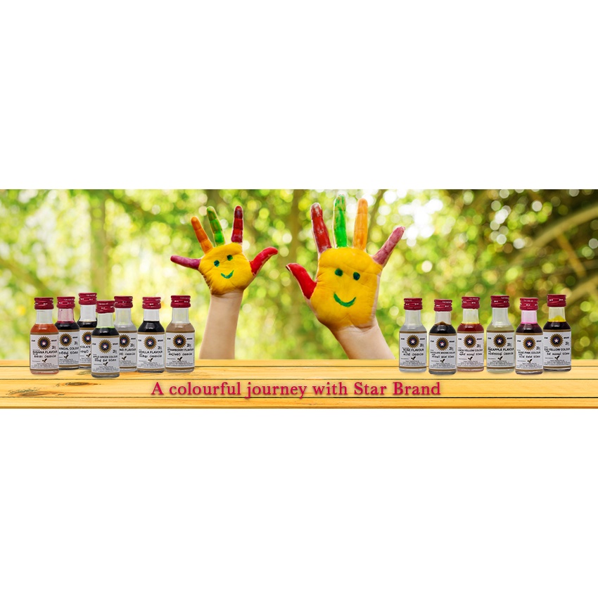 Star Brand Food Colouring 25ml (Apple Green/Cochineal/Egg Yellow ...