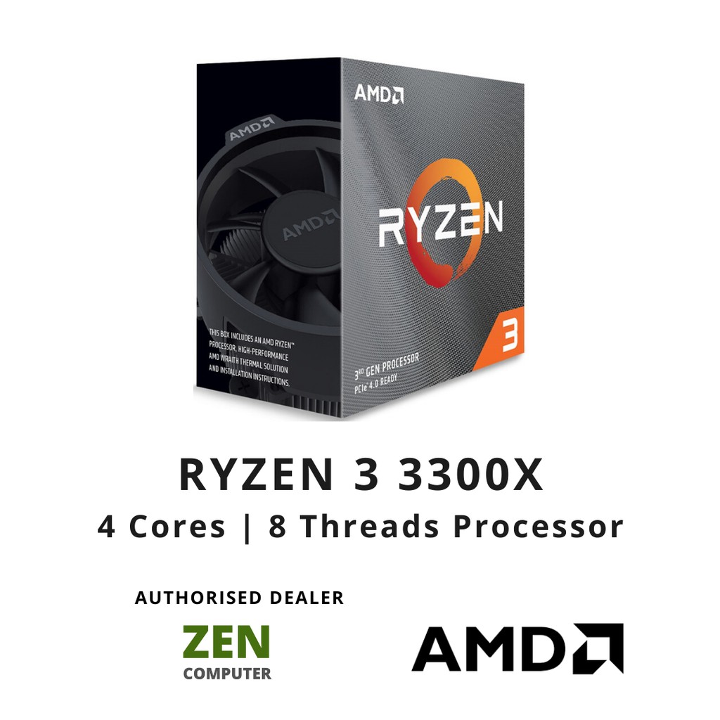 AMD Ryzen™ 3 3300X | Ryzen™ Desktop Processors | Shopee Malaysia