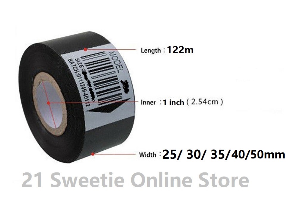 [ALL HOT FOIL] 25mm 30mm 35mm 40mm 50mm x 122m Hot Foil Stamping Date ...
