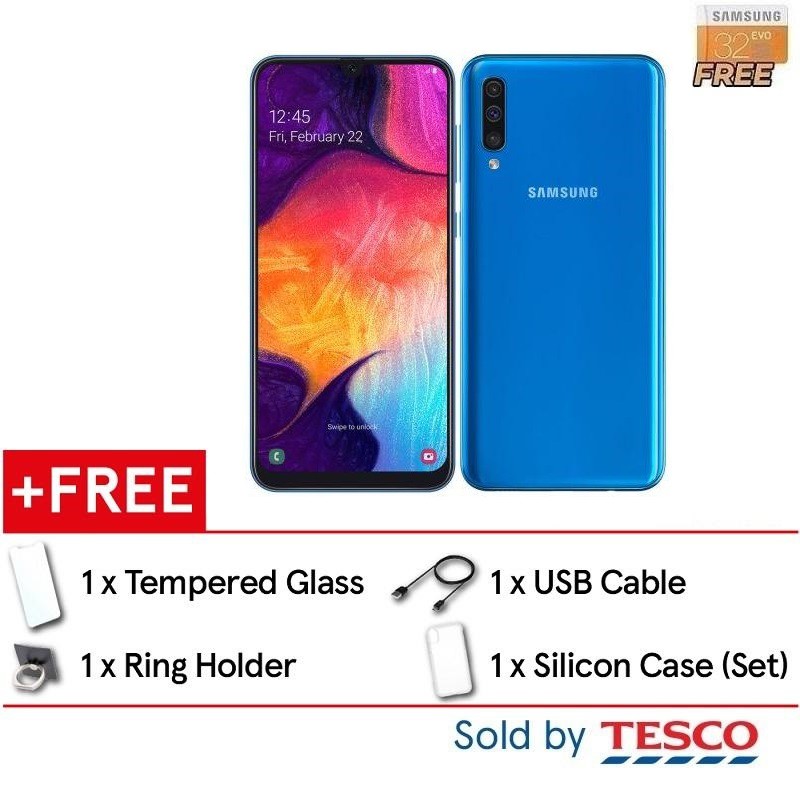 Samsung Galaxy A50 - Blue (6GB + 128GB) | Shopee Malaysia