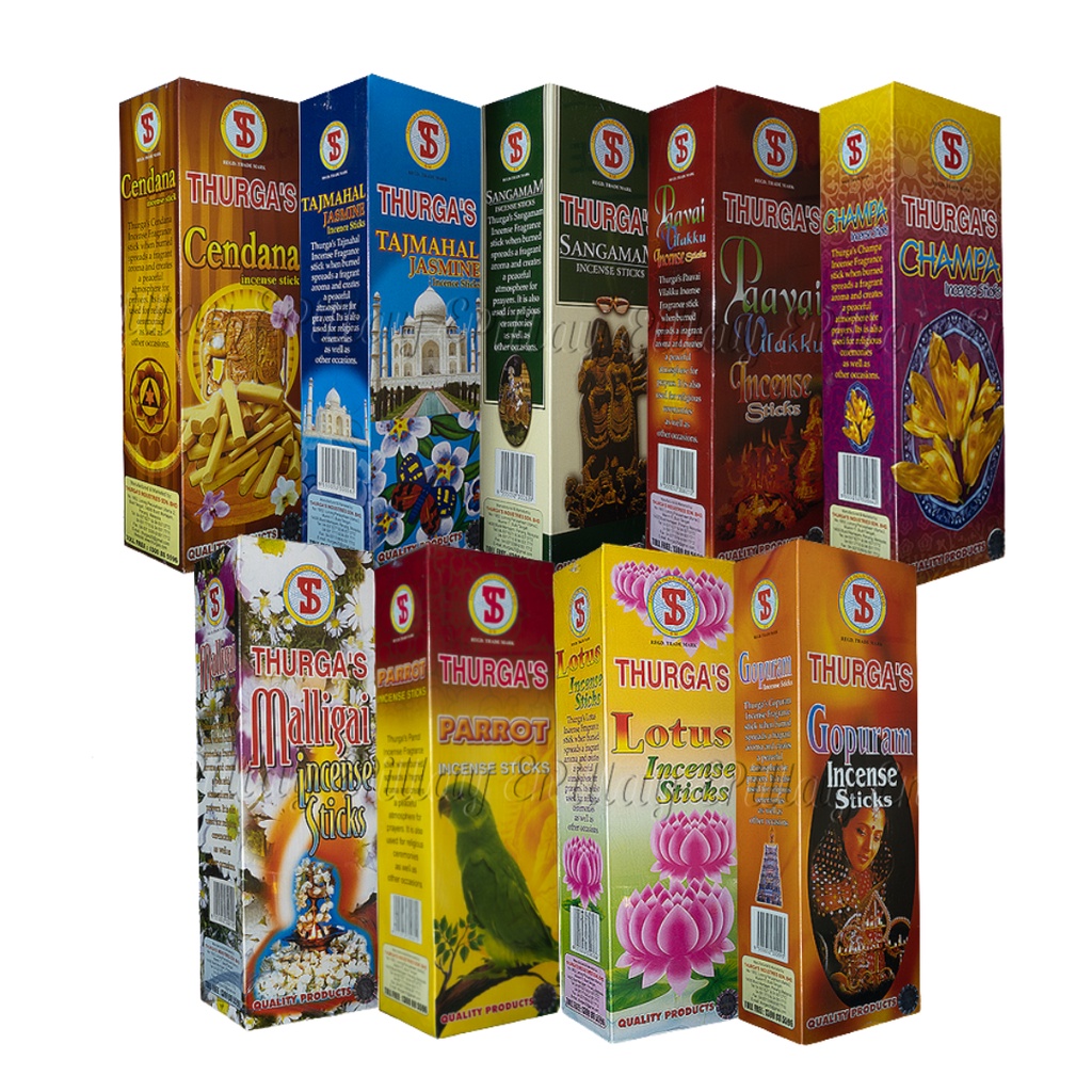 THURGA'S INCENSE STICKS | Shopee Malaysia