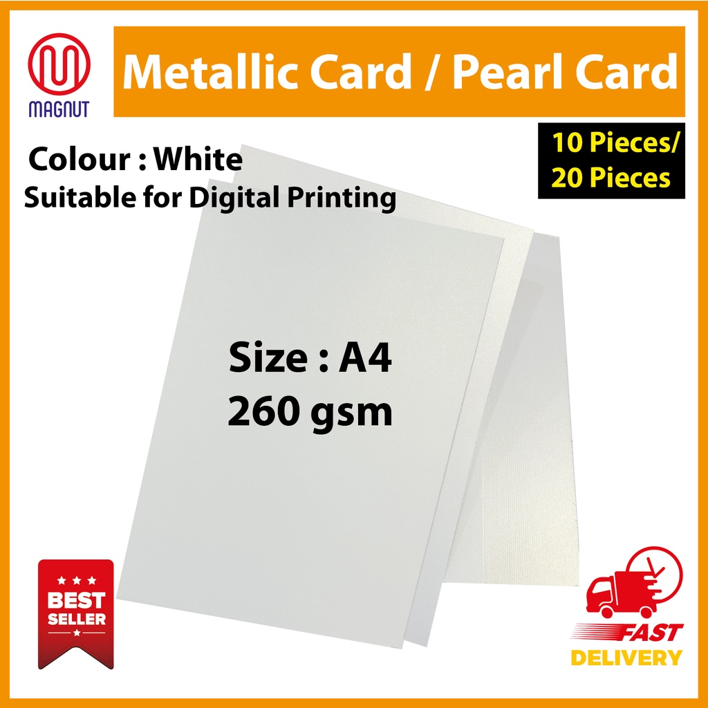 10pcs/20pcs A4 - Metallic Card/ Metallic Paper/ Pearl Card/ Pearl Paper ...