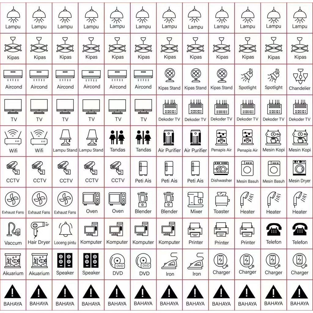 [Ready stock Malaysia] Sticker suis /Home Switch sticker switch /165 ...