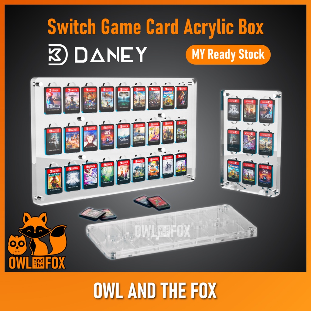 Nintendo Switch Acrylic Transparent Crystal Game Card Storage Case Box ...