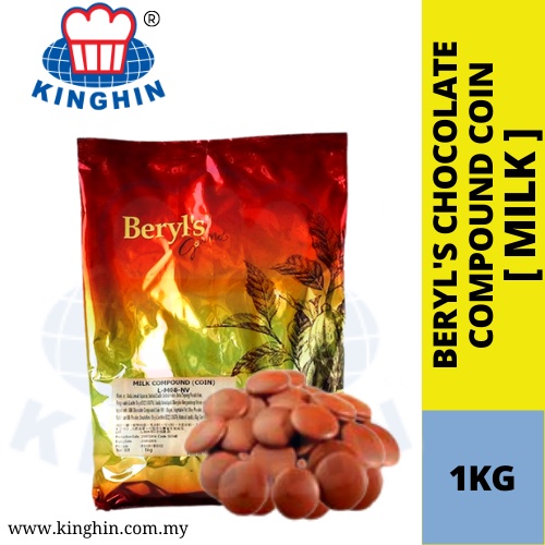 Beryl's Chocolate Compound Coin Dark/Milk/White 500g /1kg | Shopee Malaysia
