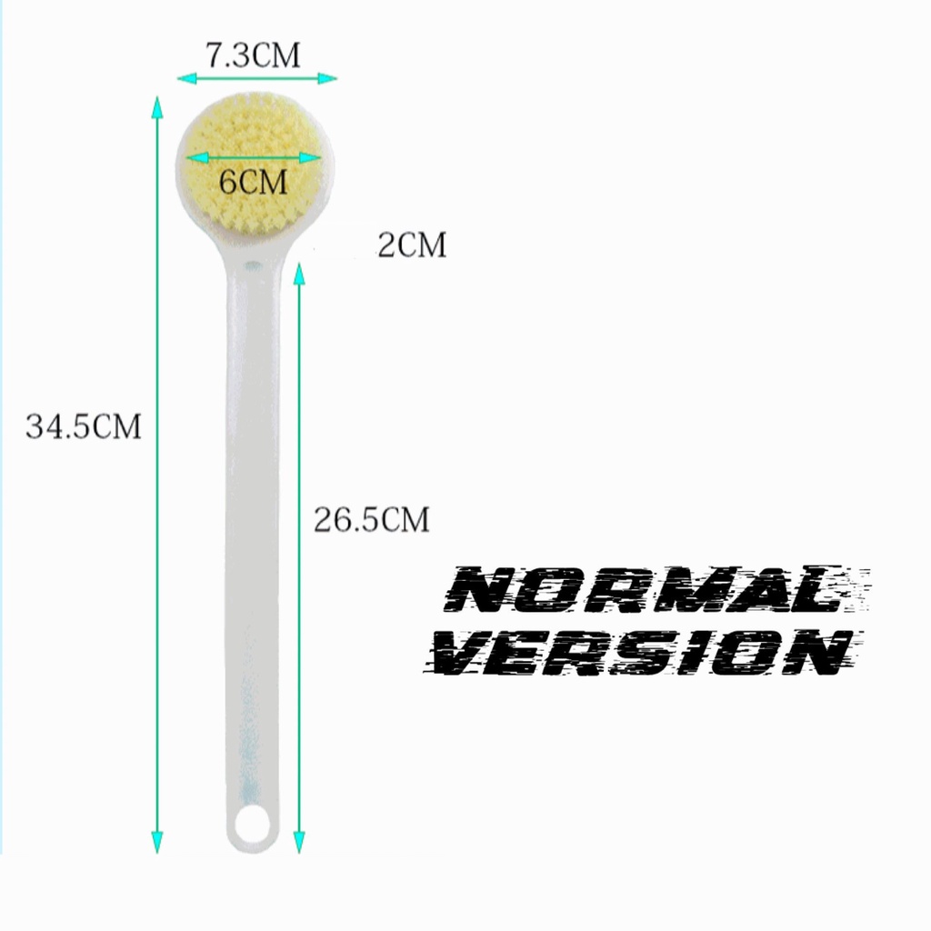 【110g】Japanese-Style Long Handle Bath Brush / Soft Brush / Shower Brush ...