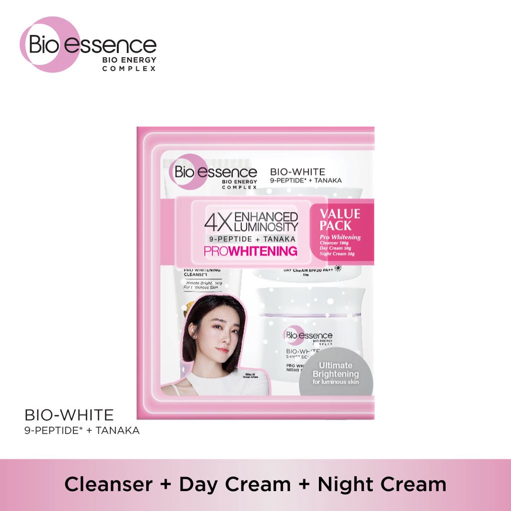 [Skincare Set] Bio-essence Bio-White Pro Whitening Cleanser 100g + Day ...