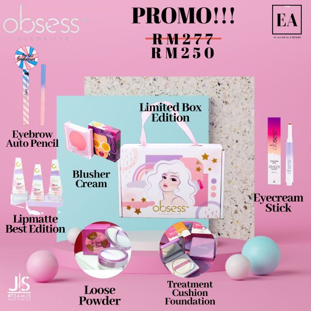 💥💥💥SETBOX OBSESS COSMETICS PROMO💥💥💥 (RM165-RM250) | Shopee Malaysia