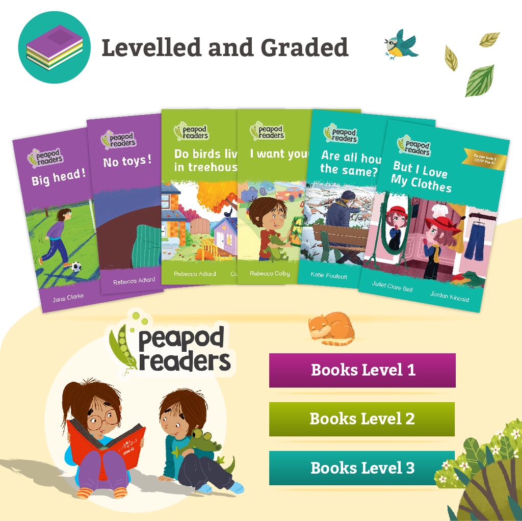 CEFR English Books Set 1 Peapod Readers for 4-7 Years Old | Shopee Malaysia