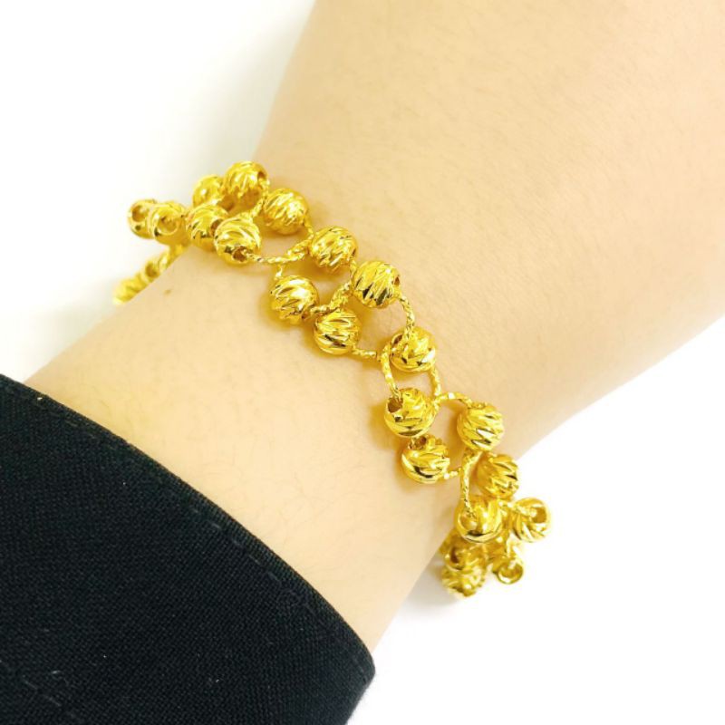 Gelang Anggur Besar Emas Korea COP 916 | Shopee Malaysia