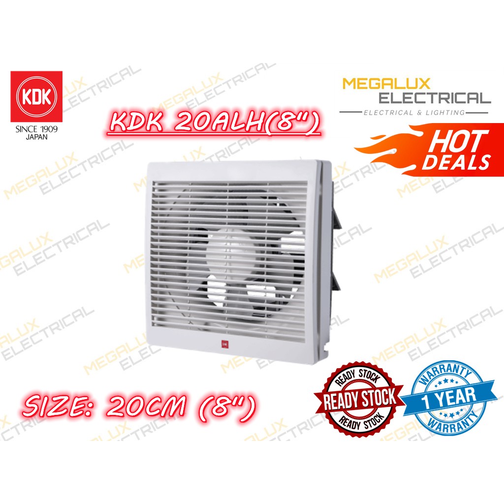 KDK Wall Mount Propeller Ventilating Fan / Exhaust Fan [20ALH/ 25ALH ...