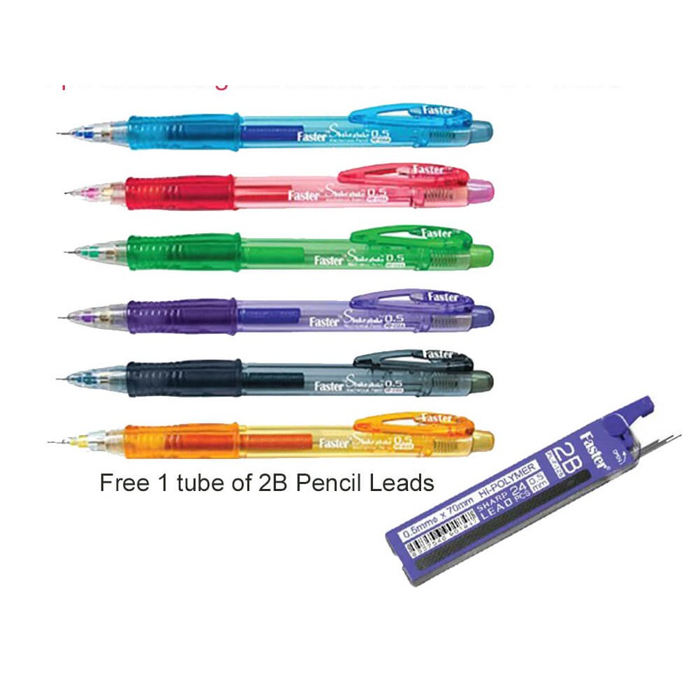 Faster- 2B Shake shake Mechanical Pencils Set (Mechanical Pencil ...