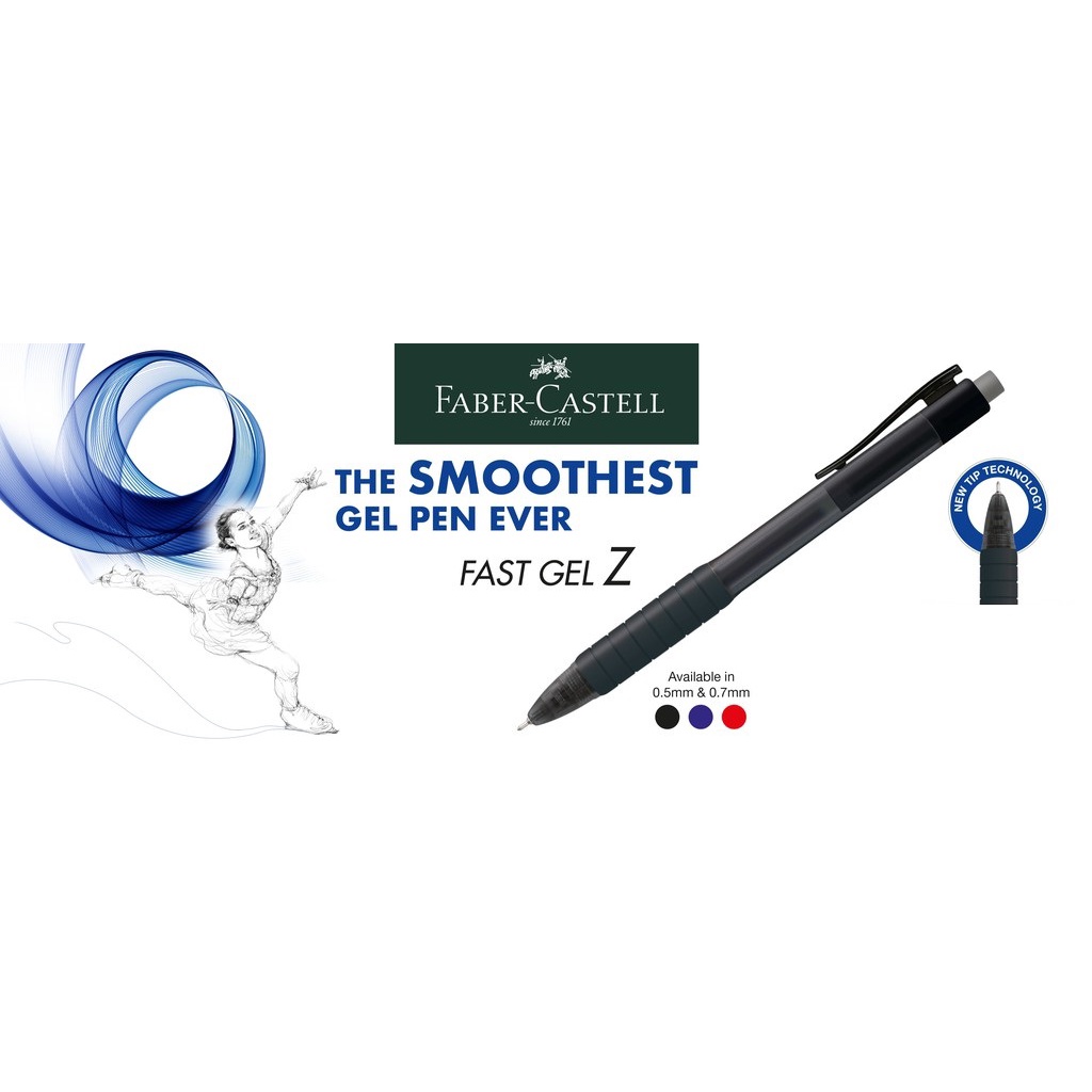Faber-Castell Fast Gel Z Gel Pen 0.5mm / 0.7mm 1pcs | Shopee Malaysia