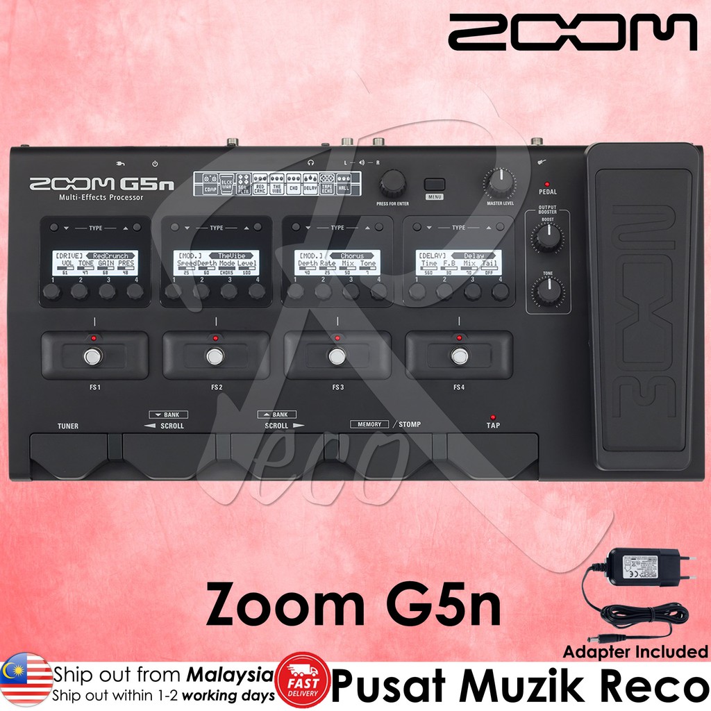 Zoom G5N Guitar Multi Effect Processor | Shopee Malaysia