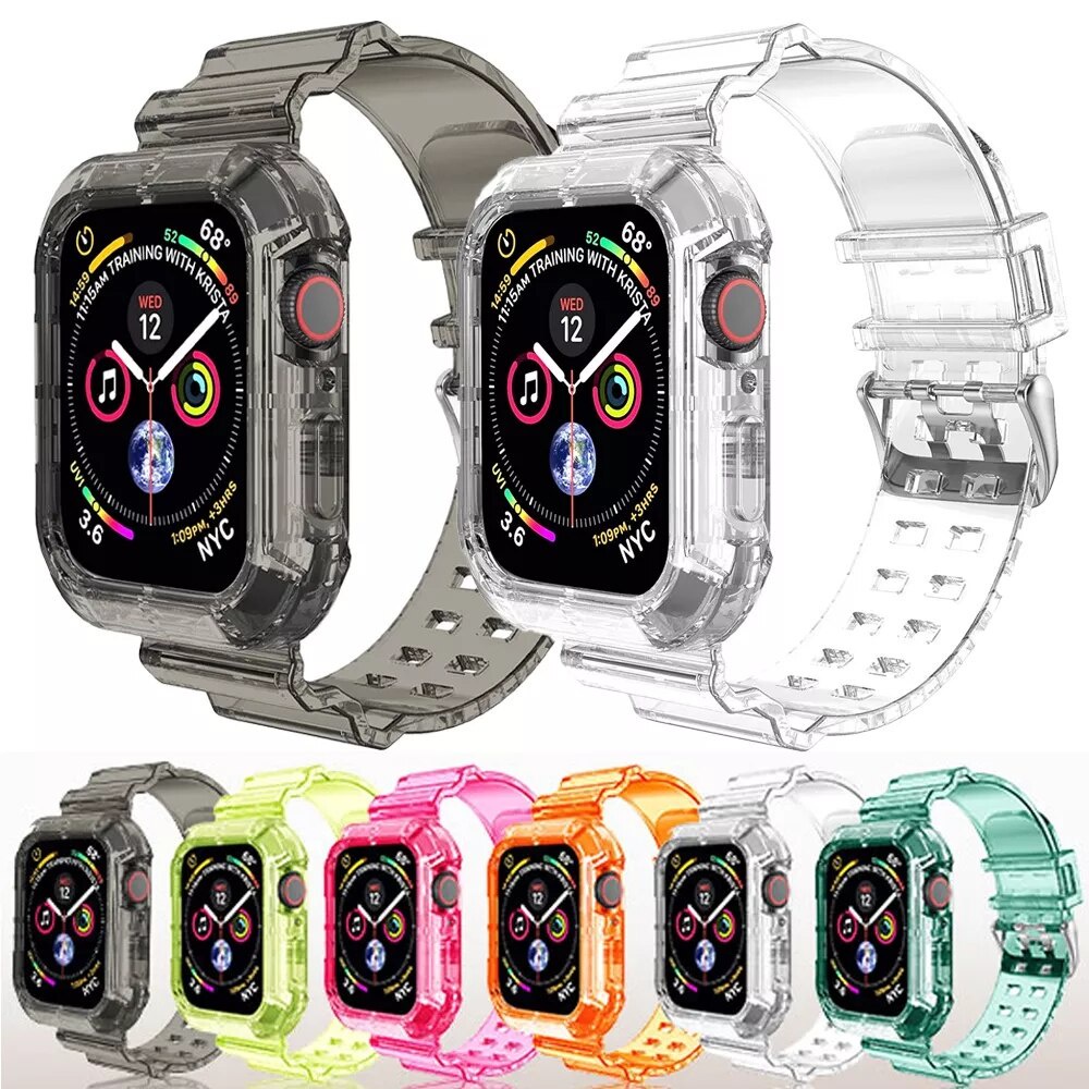 Colorful Glacier Clear Watch Band For T500+Plus T500 X8 X9 W26 TK800 ...