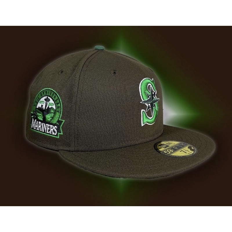 NEW ERA 59FIFTY SEATTLE MARINERS DARK BROWN FITTED CAP | Shopee Malaysia
