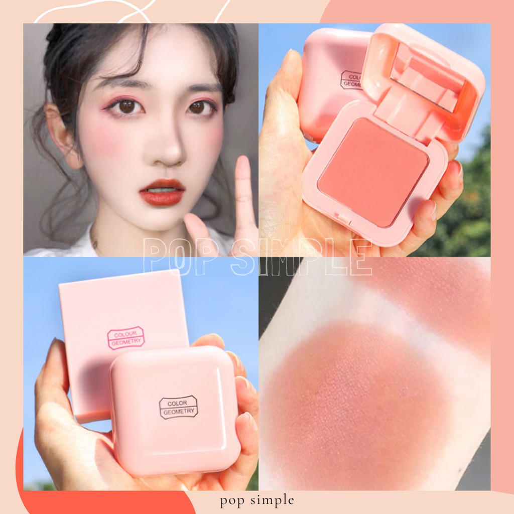 【READY STOCK】Color Geometry Candy Monochrome Blush Natural Nude Makeup ...