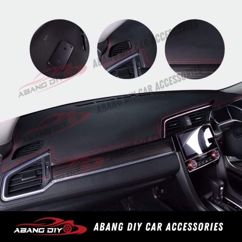 Honda Civic FD FC FE Dashboard Sun Protection Cover Dashboard Leather ...