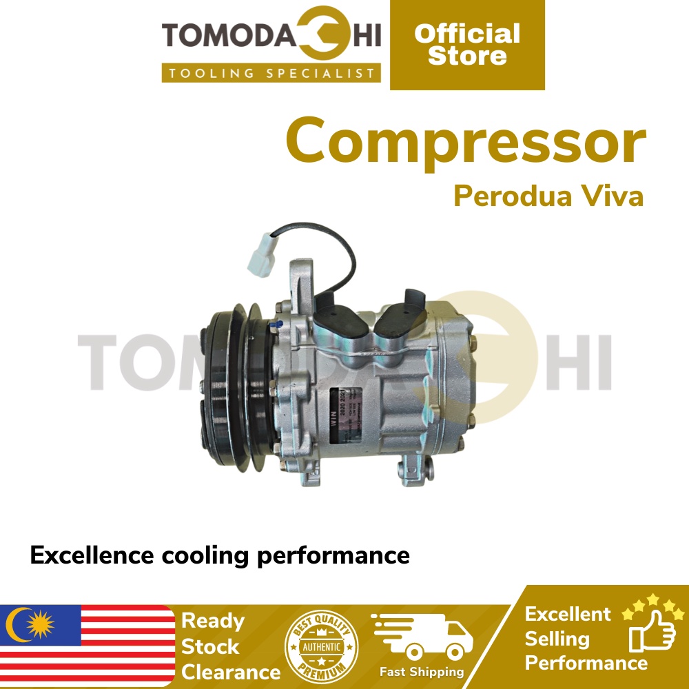 TOMODACHI Car Compressor Aircond Perodua Viva | Compressor Aircond ...